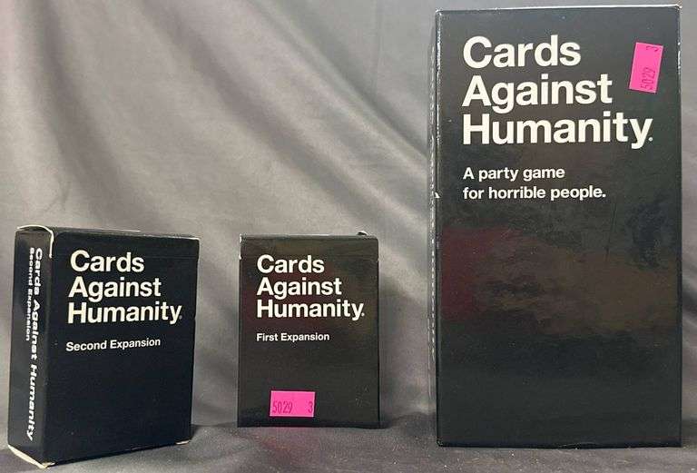 Cards Against Humanity Base Set with First and Second Expansions ...