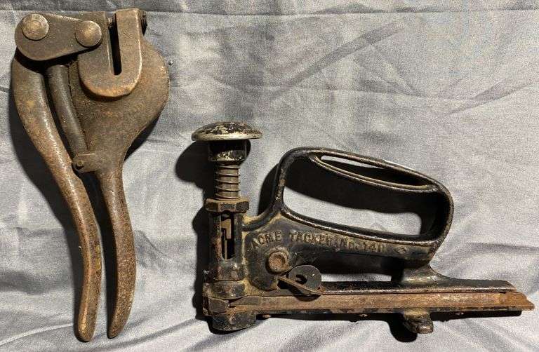 Acme Tacker and Vintage Hand Crimping Tool - Metzger Property Services, LLC