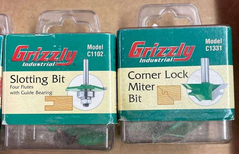 Five Grizzly Industrial Router Bits - Metzger Property Services, LLC