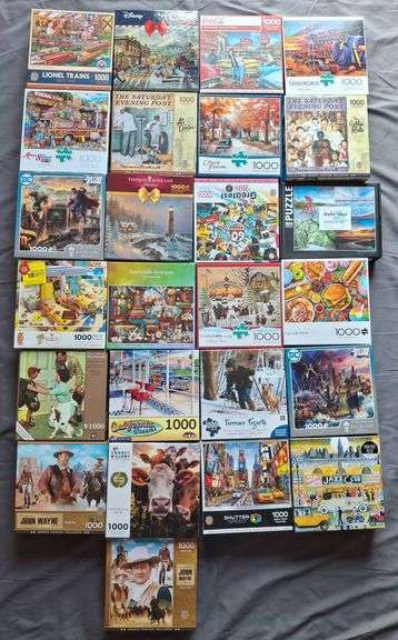 25 – Sealed 1,000-Piece Jigsaw Puzzles - Metzger Property Services, LLC