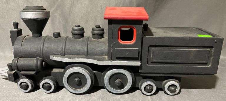 Black and Red Model Train with Functional Wheels, 16-Inch - Metzger ...