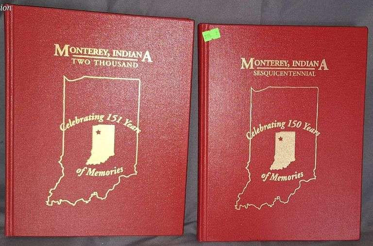 Two-Volume Set of Montpelier, Indiana History Books - Metzger Property ...