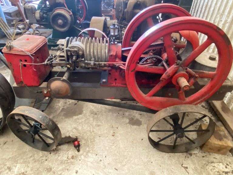 Horizontal Gas Engine on Wheeled Cart - Metzger Property Services, LLC