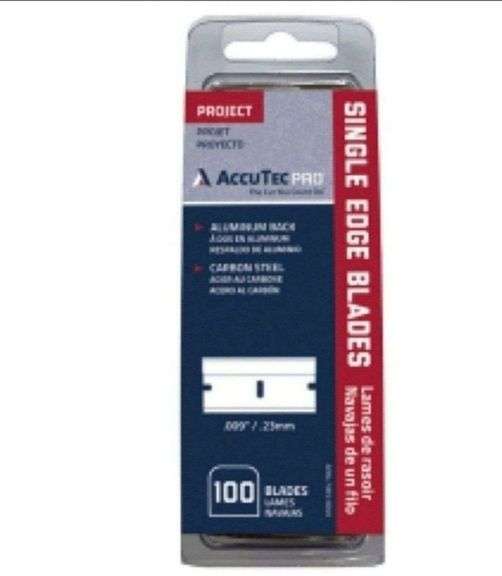 Accutec pro single edge blades 100 count - Metzger Property Services, LLC