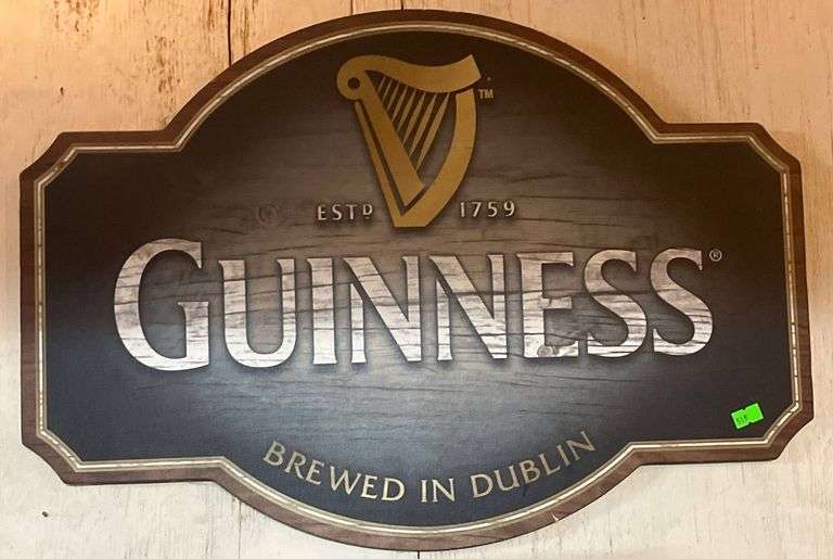 Guinness Brand Wall Sign with Dublin Theme, 16×22.5 in. - Metzger ...