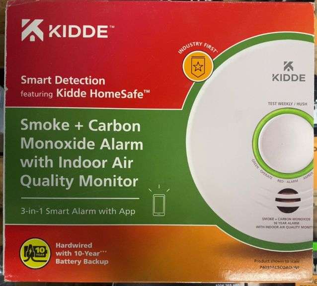 Kidde Home Safe Smoke + Carbon Monoxide Alarm with Indoor Air Quality ...