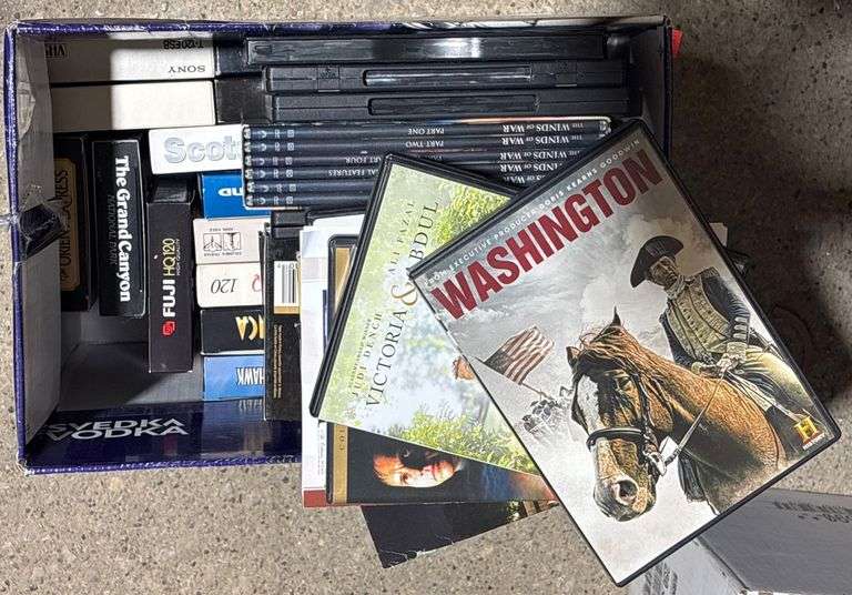 VHS Tapes, DVDs, and Media Accessories - Metzger Property Services, LLC