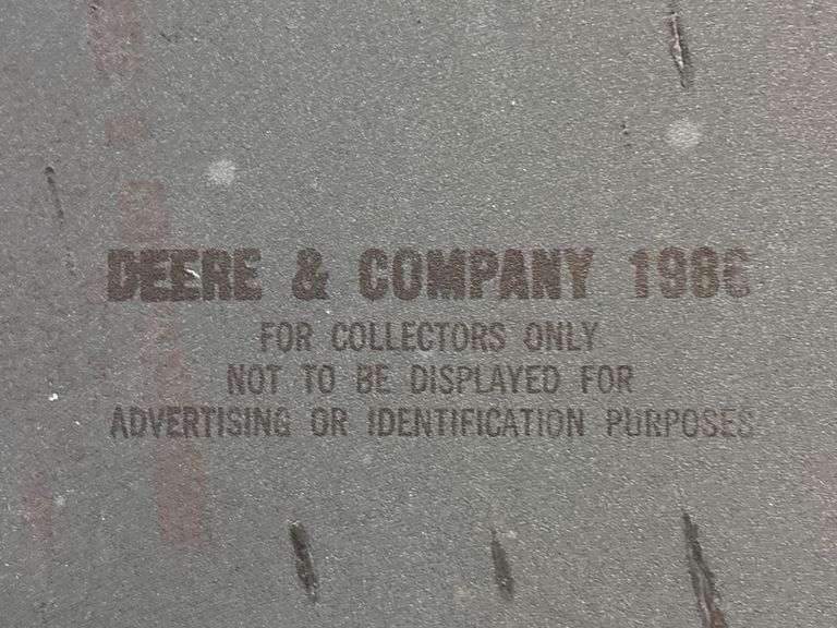 John Deere Quality Farm Implements Enamel Sign - marked Deere & Company ...