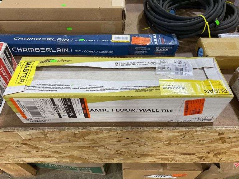 TrafficMaster Capel Bianco 6 in. x 24 in. Matte Ceramic Wood Look Floor ...