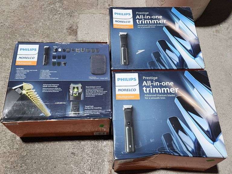 Three Philips Norelco Prestige All-In-One Trimmers, Sealed - Metzger ...