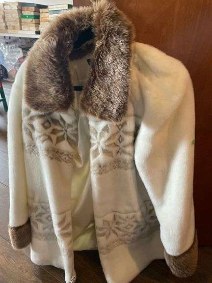 Clothing Items Including Faux Fur Coat, Blouses, Denim Jacket, and ...