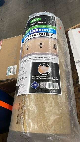 Eco Cork Foam 300 sq. ft. 3 ft. x 100 ft. x3.2mm Waterproof Premium ...