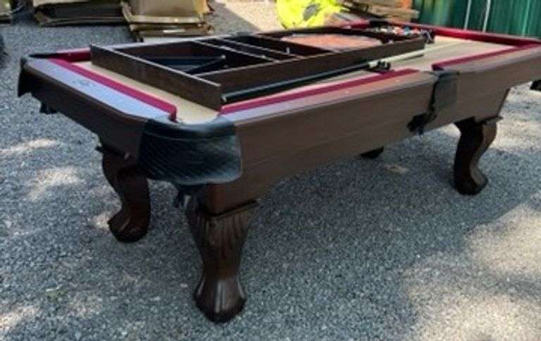 Barrington Billiards pool table set with wall rack and dart board 90 ...