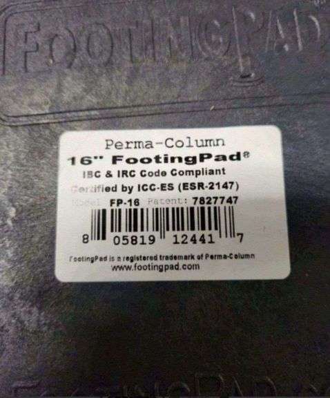 FootingPad 16 in. Dia x 1.5 in. 4 Ib Composite Post Foundation ...