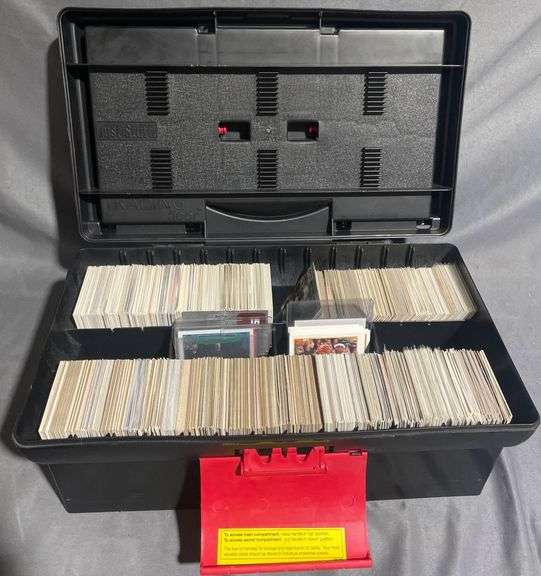 Sports Trading Cards in Plastic Storage Case Including Football ...
