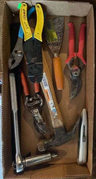 Hand Tools Including Hammer, Pliers, and Utility Knife - Metzger ...