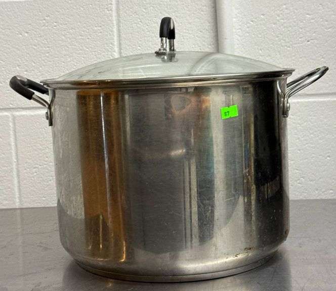 Tramontina Stainless Steel 16 QT Stock Pot with Tri-Ply Base - PICK UP ...
