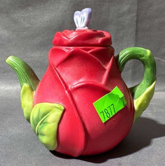 2 – Avon Floral-Themed Ceramic Teapots - Metzger Property Services, LLC
