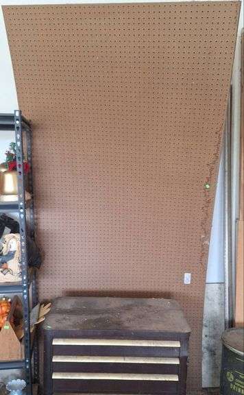 Panel of Tempered Pegboard Made in the USA - Metzger Property Services, LLC