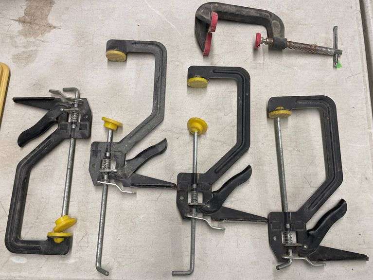 Five Metal Clamps with Screw and Trigger Mechanisms - Metzger Property ...