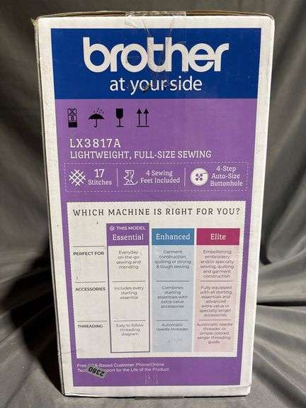 Brother LX3817A Lightweight Full-Size Sewing Machine, Sealed in Box ...