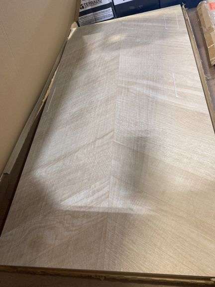 2 / Montgomery Chevron Maple 24”x48” Matte Porcelain Floor And Wall ...