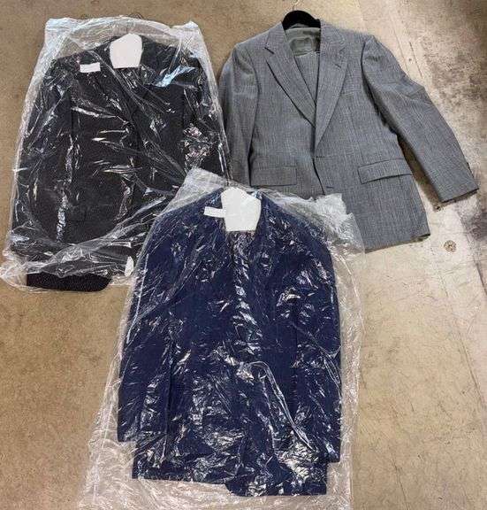 Three Men’s Suit Jackets with Labels by Sherman’s Clothes and The ...