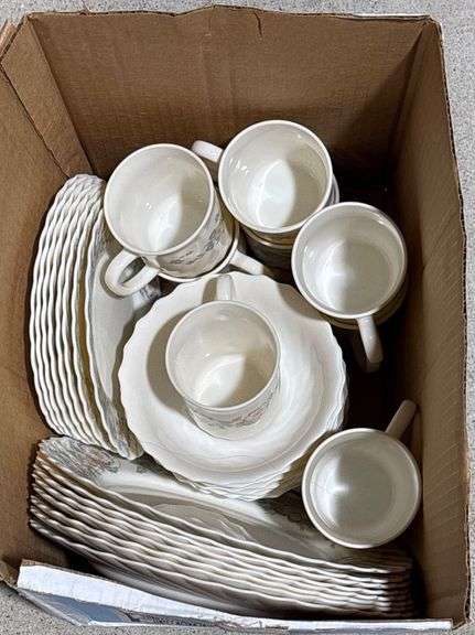 Arcopal France Floral Dinnerware Including Plates, Bowls, and Mugs ...