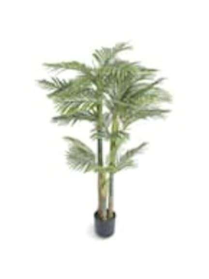 VEVOR - 6 .5 ft. Artificial Gold Cane Palm Tree Faux Plant Low ...