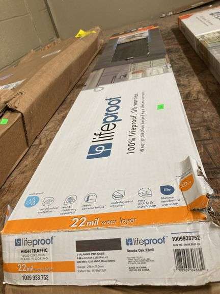 Lifeproof Brooks Oak 22 MIL x 8.7 in. W x 48 in. L Click Lock ...