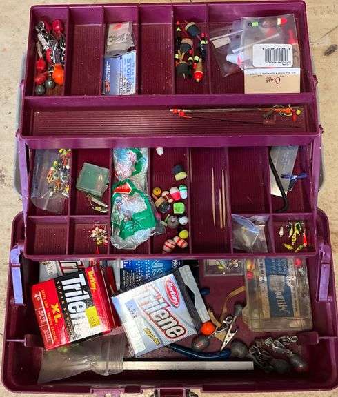 Plano Model 3200 Tackle Box with Assorted Fishing Accessories - Metzger ...