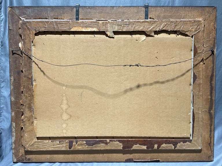 Framed Maritime Artwork with Artistic Picture Framing Label, 33”x25”x1 ...