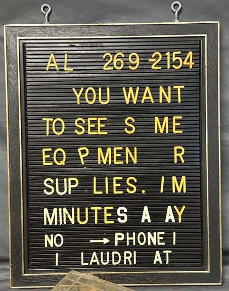 Open Sign, Letter Board, and Letter Sets - Metzger Property Services, LLC