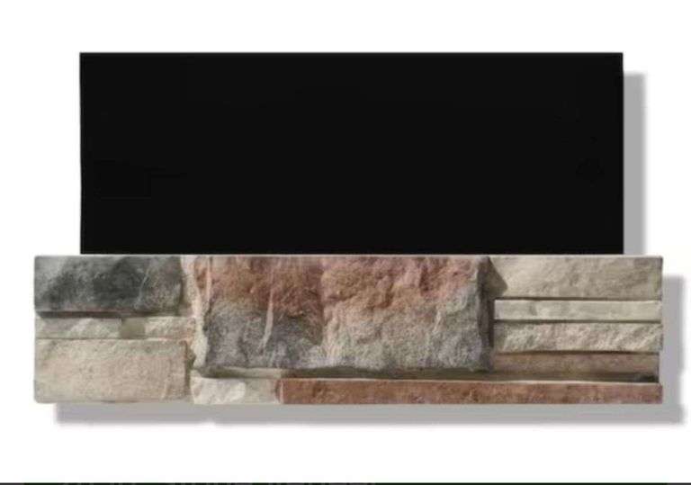 Silvermine Stone 6 in. x 24 in. Stone Veneer Ledgestone Flat Panel ...