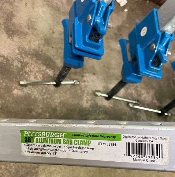 Six Pittsburgh Aluminum Bar Clamps, 36-Inch - Metzger Property Services ...