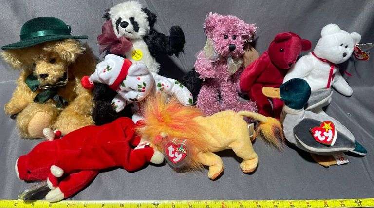 Plush TY Beanie Babies and Bears with Tags - Metzger Property Services, LLC