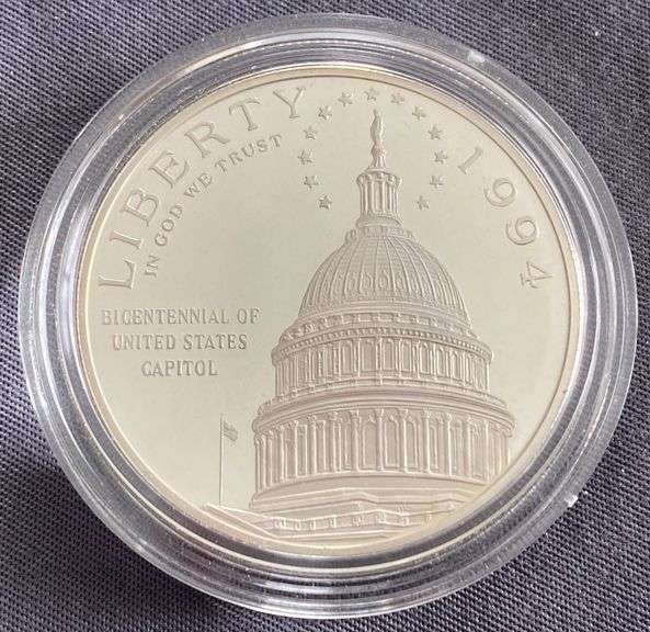 1994 US Capitol Bicentennial Silver Dollar - Metzger Property Services, LLC