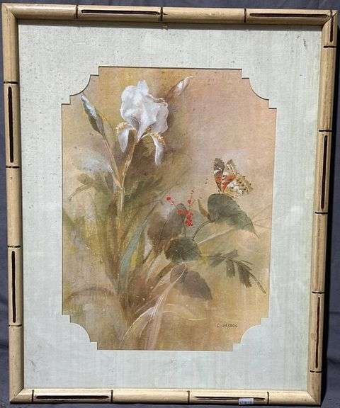 Framed Botanical Artwork by L. Gaydos - Metzger Property Services, LLC