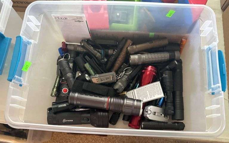 Flashlights and Pocket Tools in Storage Bin - Metzger Property Services ...
