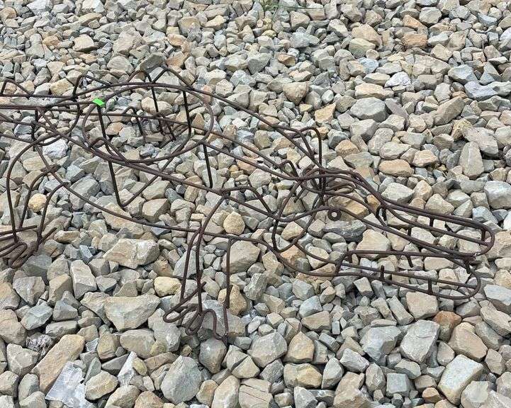 Metal Wire Alligator Sculpture - Metzger Property Services, LLC