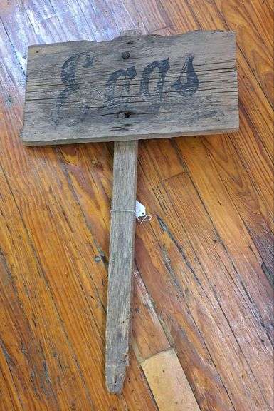 Handmade Sign with Painted Text ‘Eggs’ - Metzger Property Services, LLC