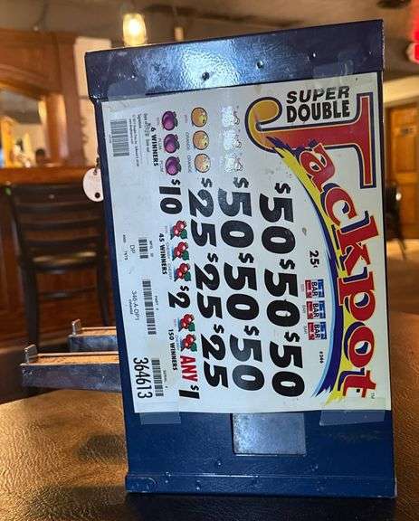 Metal Pull Tab Lottery Ticket Dispenser with Key 9.5x13x14″ - PICK UP ...