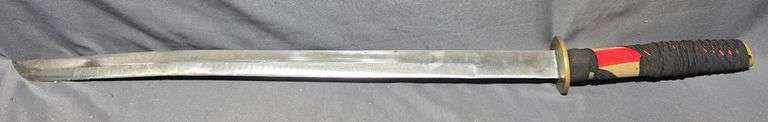Japanese-Style Sword and Sheath, 24-Inch Blade, Sheath is Broken ...