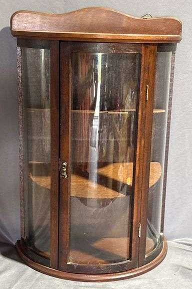 Wall-Mounted Glass Front Curio Cabinet - Metzger Property Services, LLC