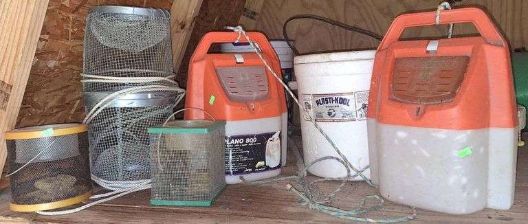 Minnow and Bait Buckets with Assorted Designs - Metzger Property ...