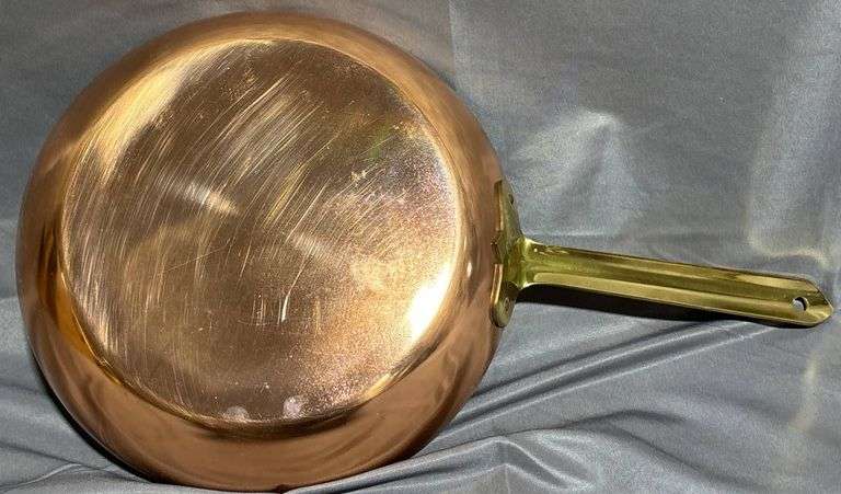 Douro Handcrafted Copper Skillet with Brass Handle, 10.5-inch - Metzger ...