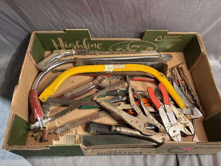 Hand Tools Including Saws, Pliers, and Hammer - Metzger Property ...