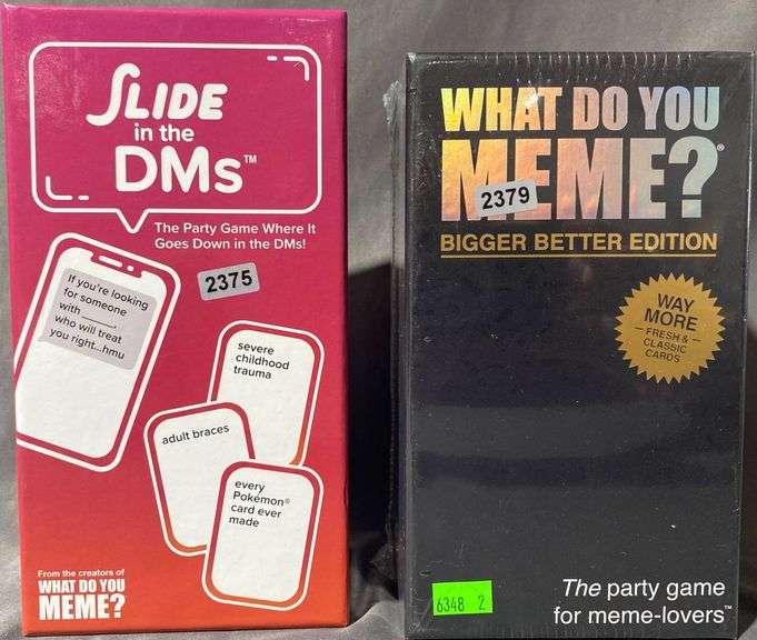 Two Party Card Games: ‘Slide in the DMs’ and ‘What Do You Meme? Bigger ...