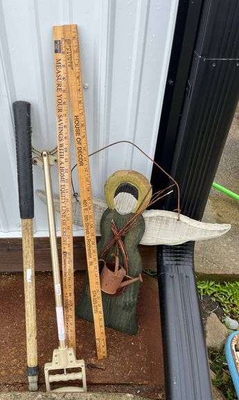 Measuring Sticks, Gardening Tools, and Angel Figurine - Metzger ...