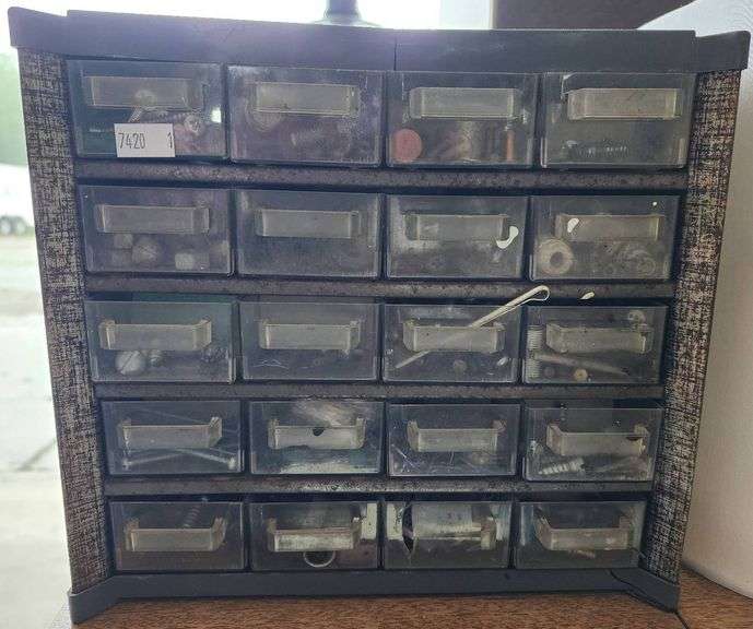 Multi-Drawer Organizer With Hardware Contents, 10″x6.5″x9″ - Metzger ...
